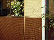 bamboojungle: woven reed panels
